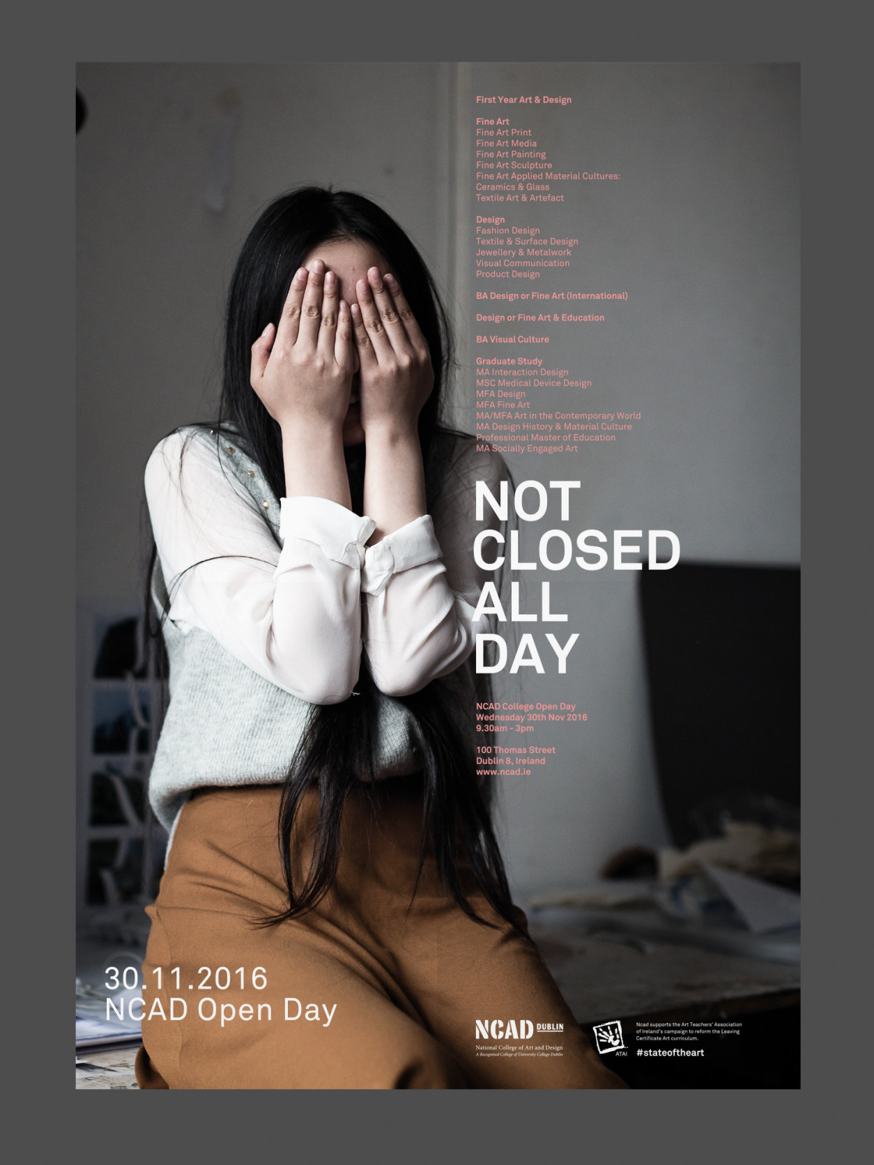 NCAD Open Day Poster – 100 Archive
