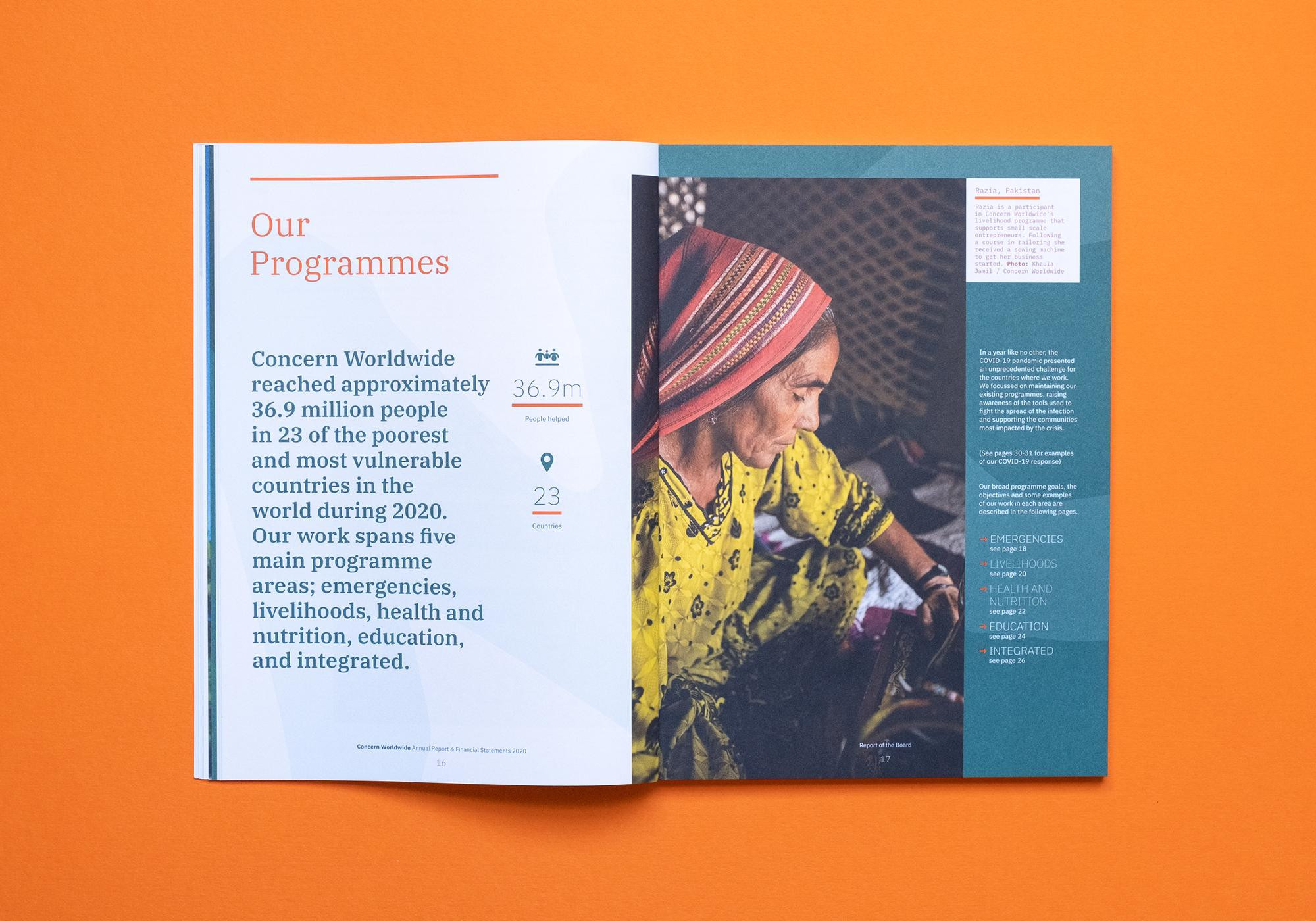 Concern Worldwide Annual Report 2020 – 100 Archive
