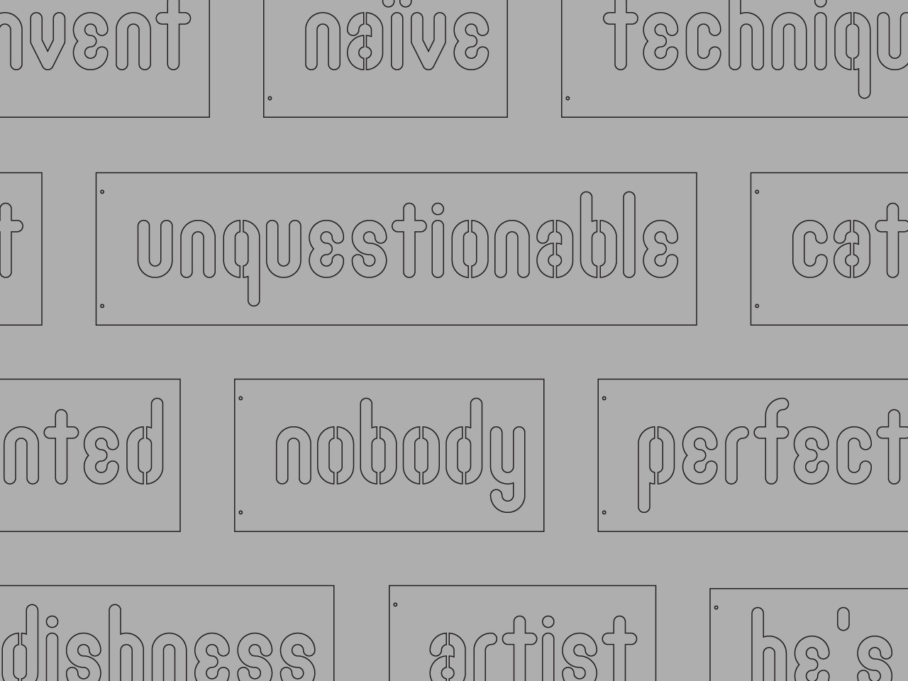 Personal (Stencil) – 100 Archive