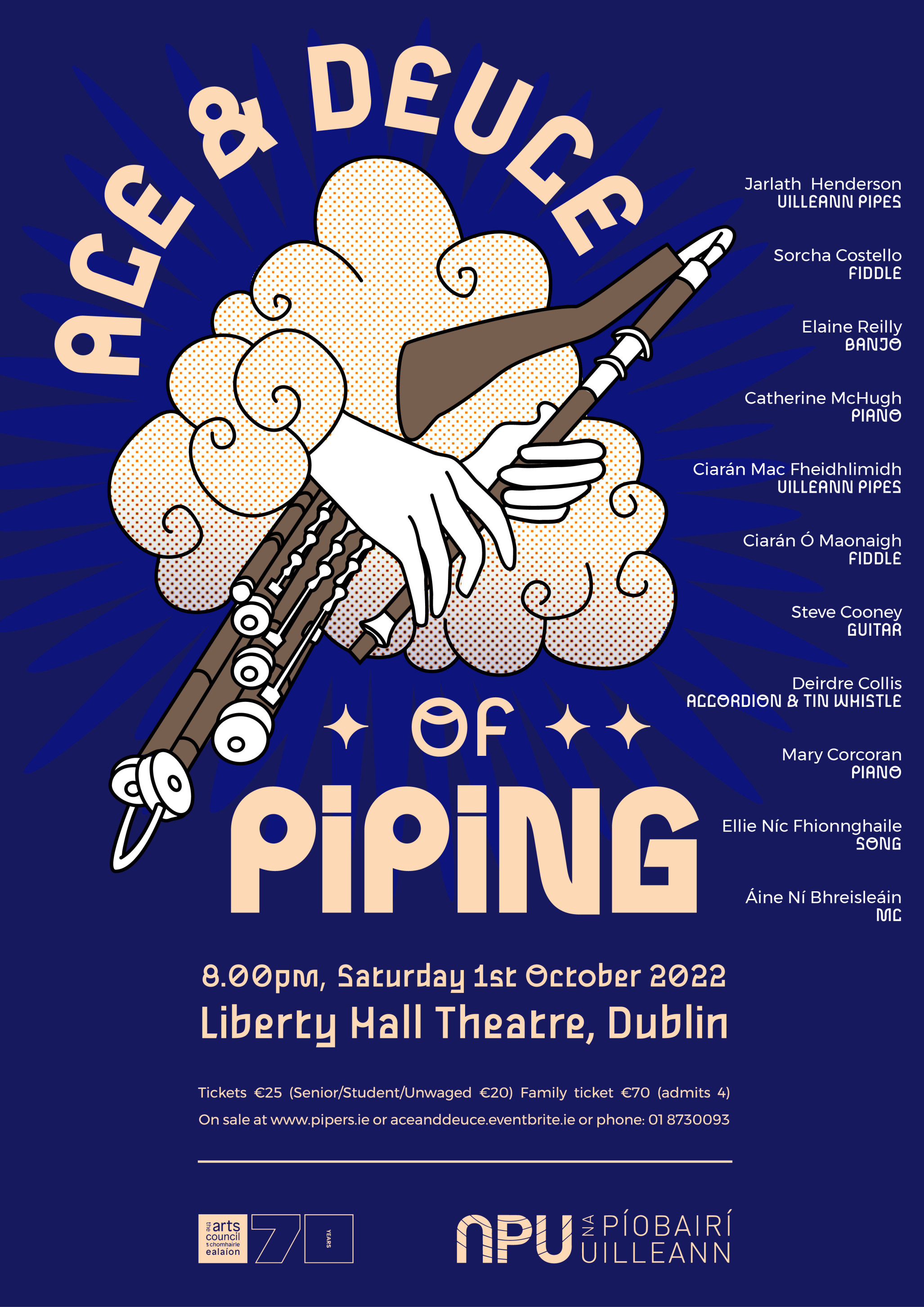 Ace and Deuce of Piping Concert Poster – 100 Archive