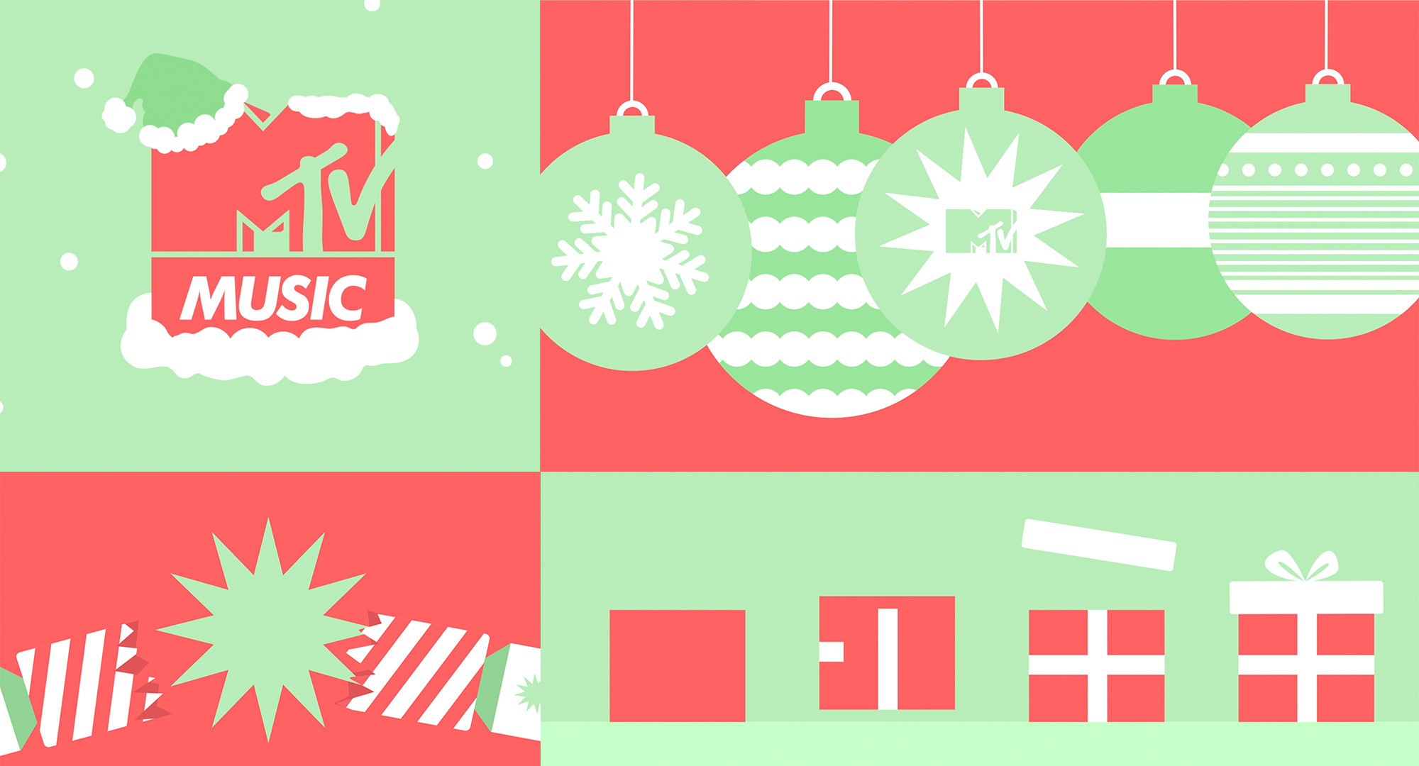 MTV Music Channels Xmas Identity – 100 Archive