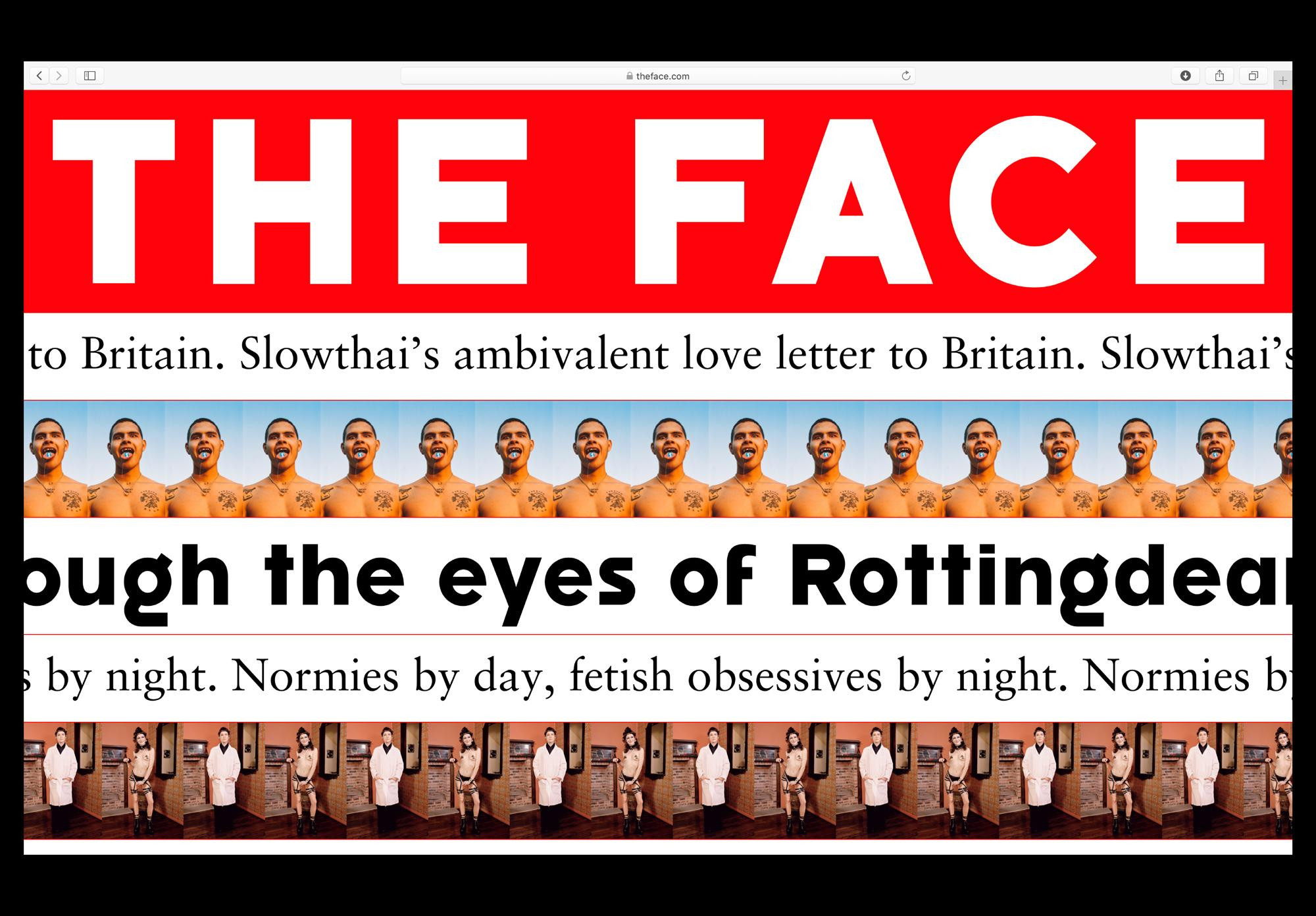 The Face Website – 100 Archive