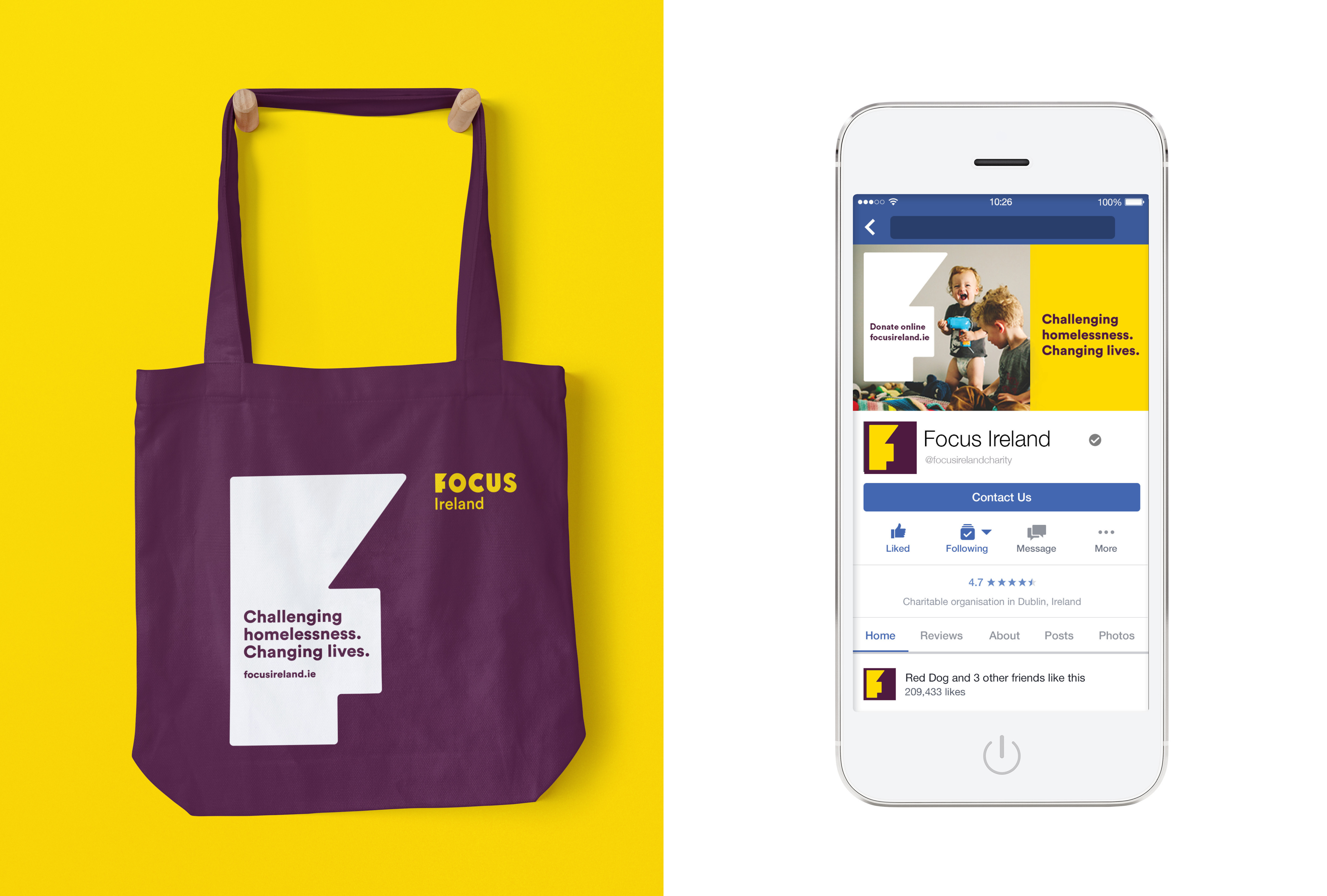 Focus Ireland Rebrand – 100 Archive